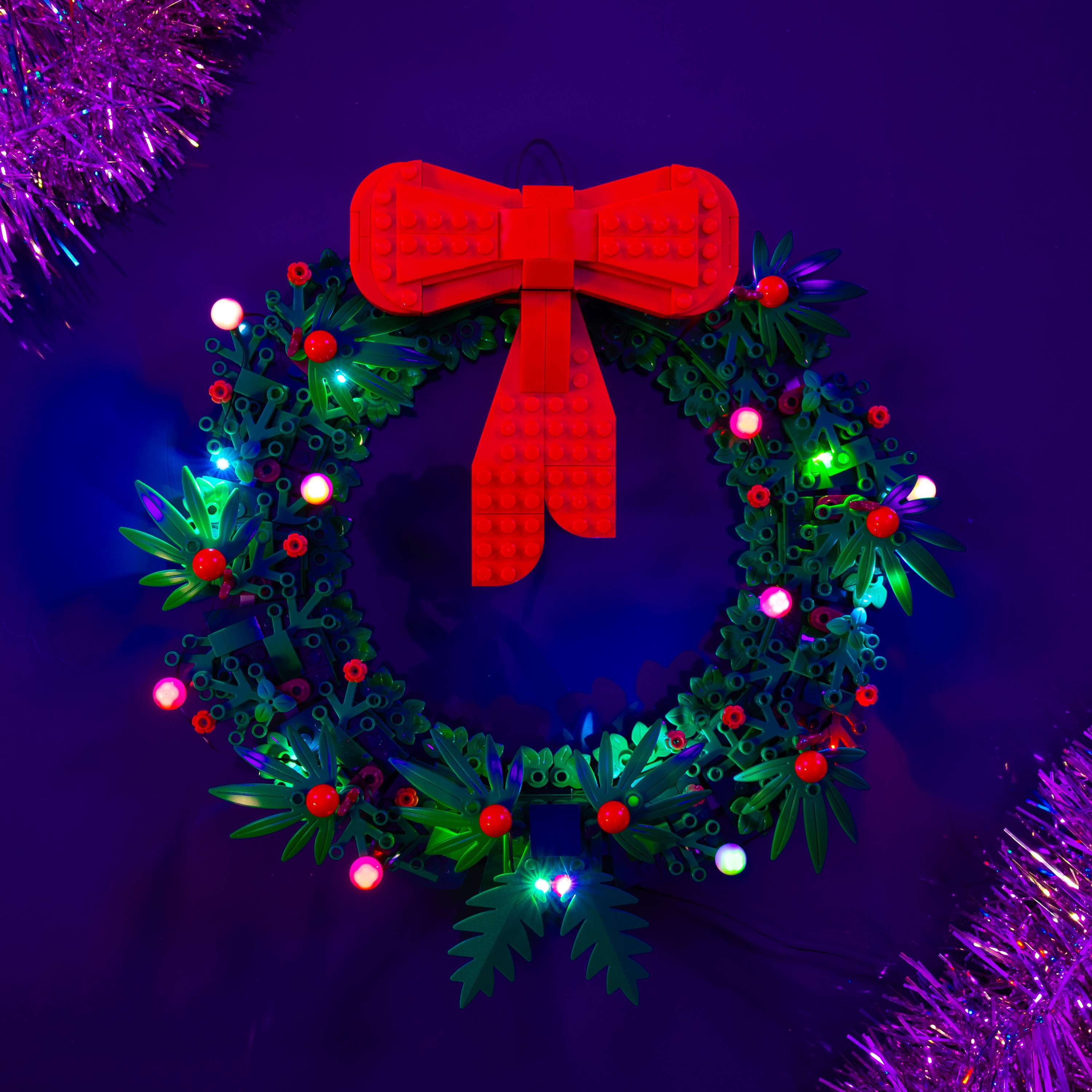 LEGO® Christmas Wreath 2-in-1 #40426 DIY Light Bundle – Light My Bricks EU